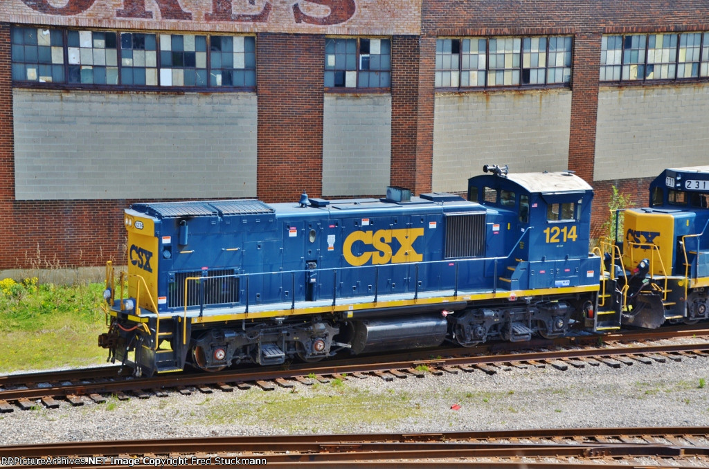 CSX 1214 is in charge now.